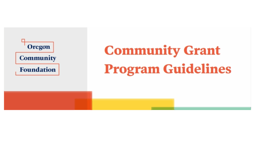 Oregon Community Foundation 2026 Spring Grants Cycle – Partnership For ...